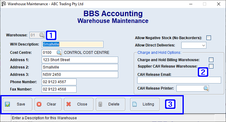 Warehouse Maintenance